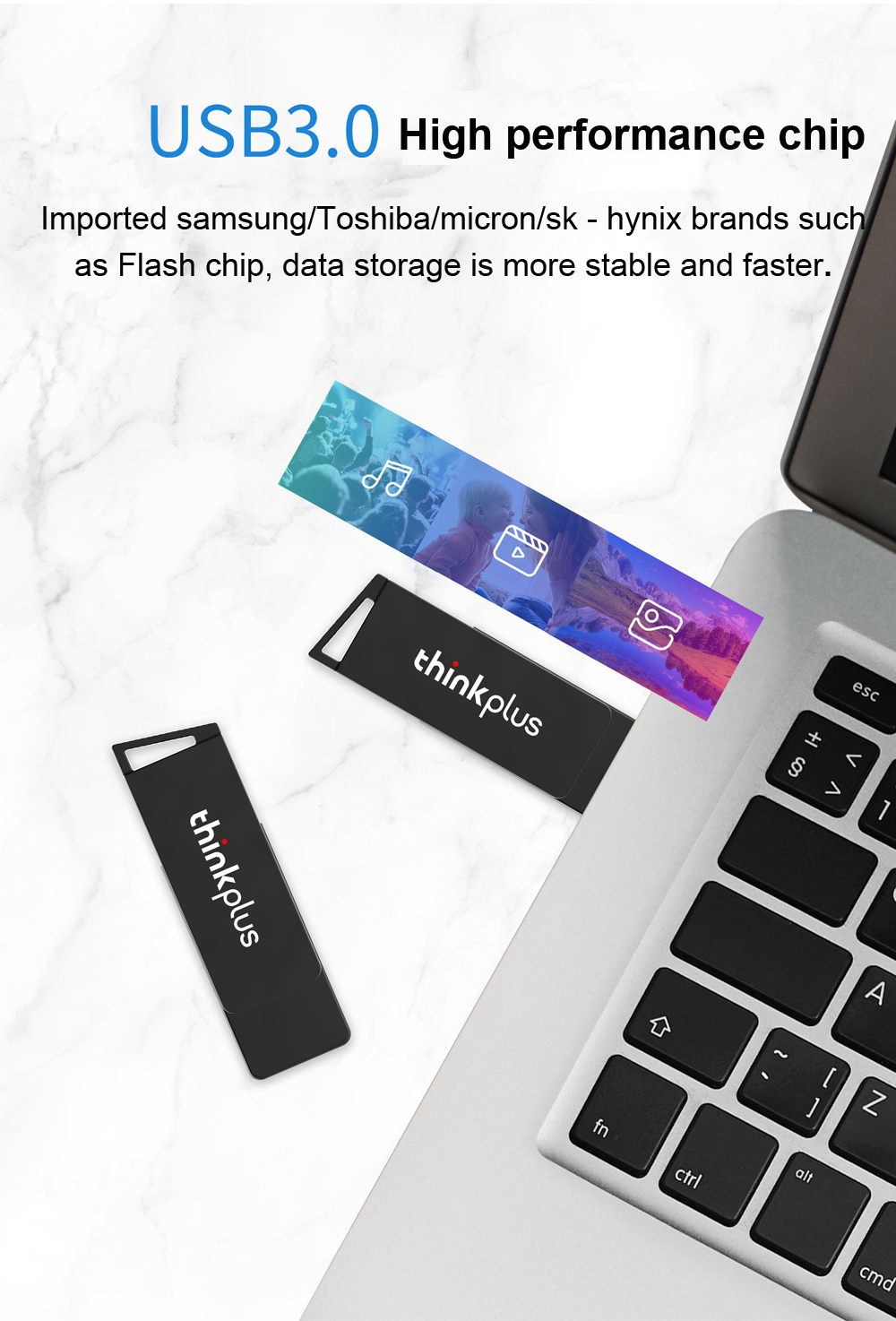 Lenovo thinkplus USB Flash Drive 32/64/128/256Gb USB3.0 5Gbps (MU241 ...