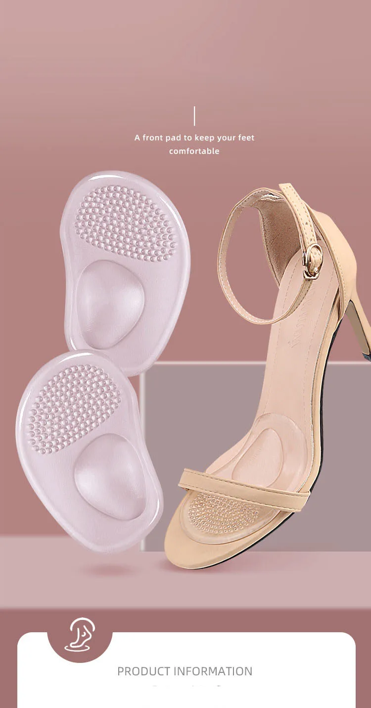 2-in-1 Transparent Arch & Forefoot Massage Pads - Non-Slip Cushioning ...