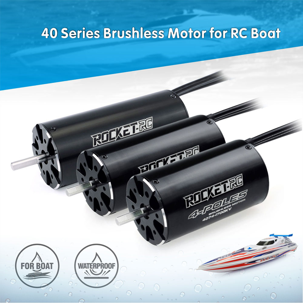 Rocket 4092 1520KV 1250KV 4 Poles DIY Brushless Motor With Water ...