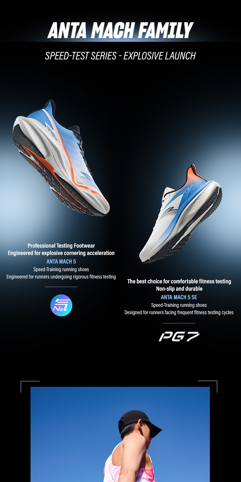 [PG 7] ANTA Men Mach 5 SE Running Shoes Outdoor Sports PRO Training ...