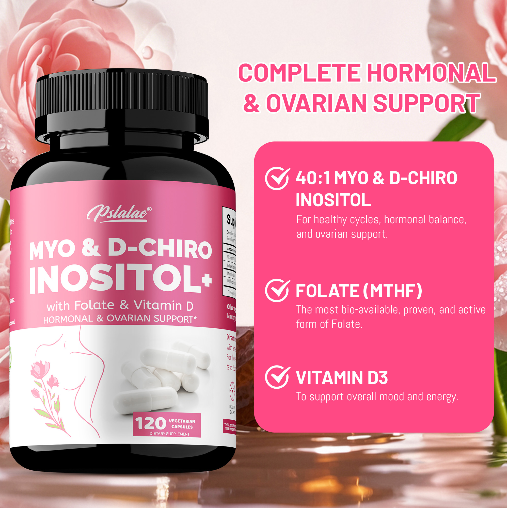 Premium Inositol Supplement - Myo-Inositol and D-Chiro Inositol Plus ...