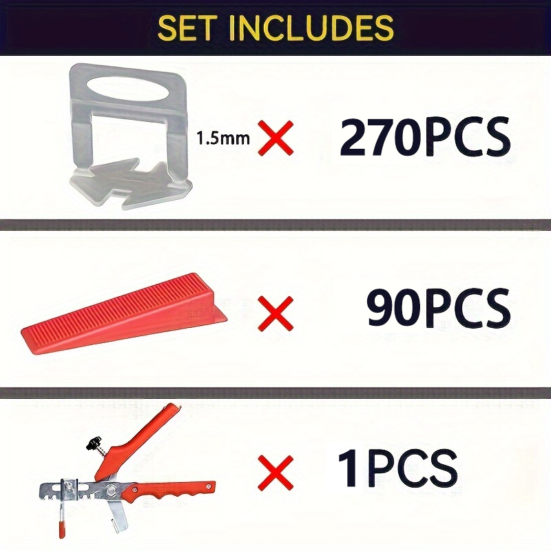 Ceramic Tile Installation Tool Combination Set: Tightening Pliers ...