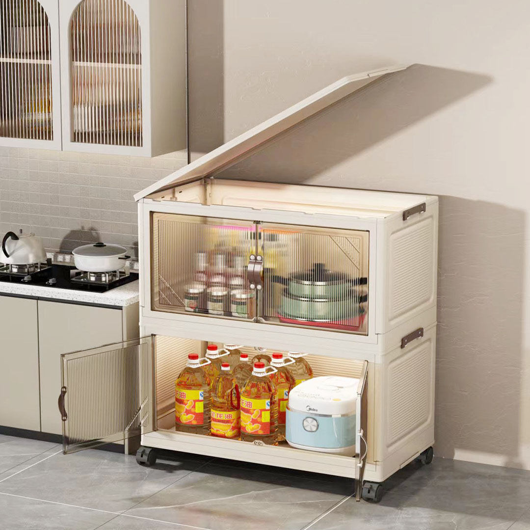 68CM 4/5/6 Layers Extra Large Storage Cabinet Removable Stackable ...