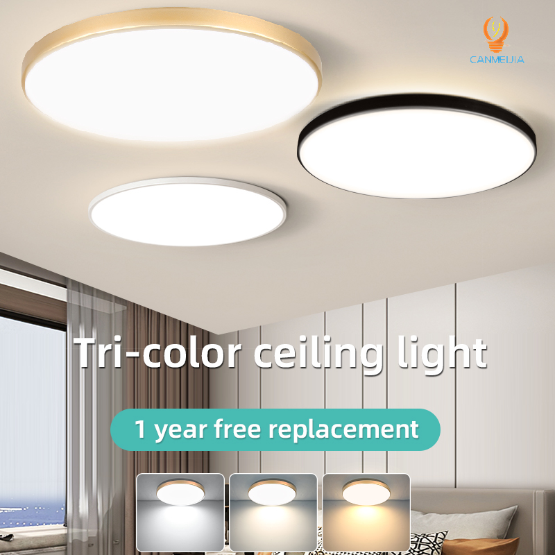 3 Colour Led Ceiling Light Modern Lampu Ceiling 40W 50W Lampu Siling 3 ...