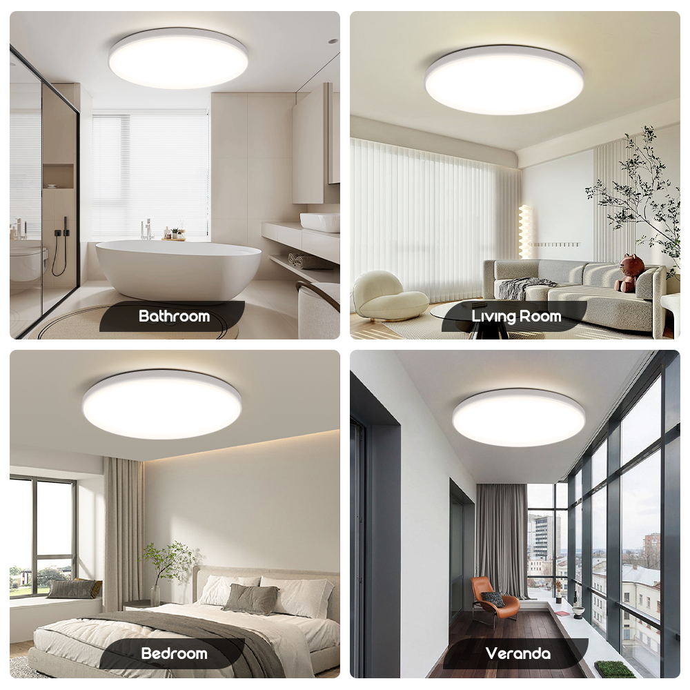 3 Colour Led Ceiling Light Modern Lampu Ceiling 40W 50W Lampu Siling 3 ...