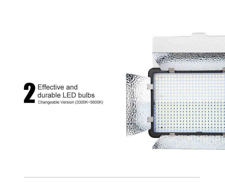 Godox LED500LRC 3300-5600K 500 LED Video Light Lamp + Remote for DV ...