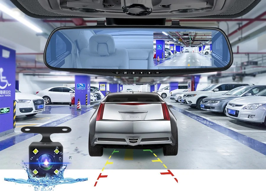 Car front & rear driving recorder Full HD 1080P with night vision car ...