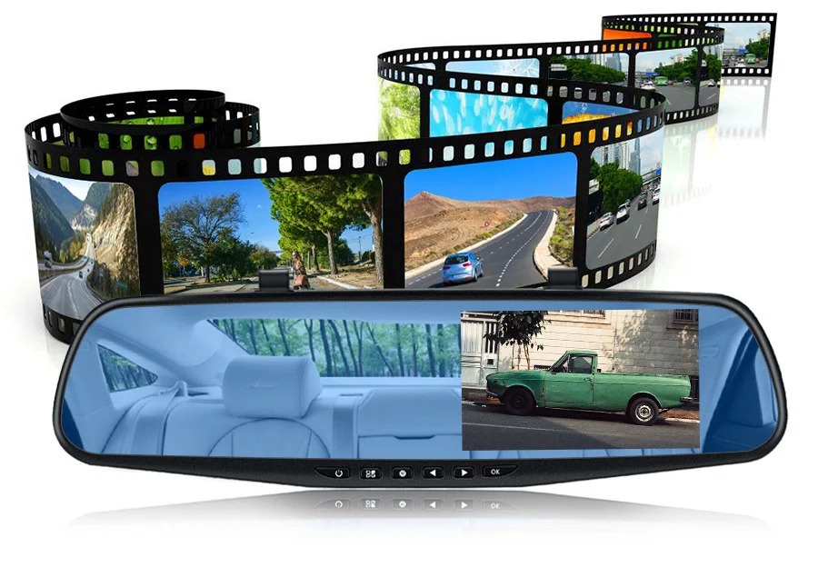 Car front & rear driving recorder Full HD 1080P with night vision car ...