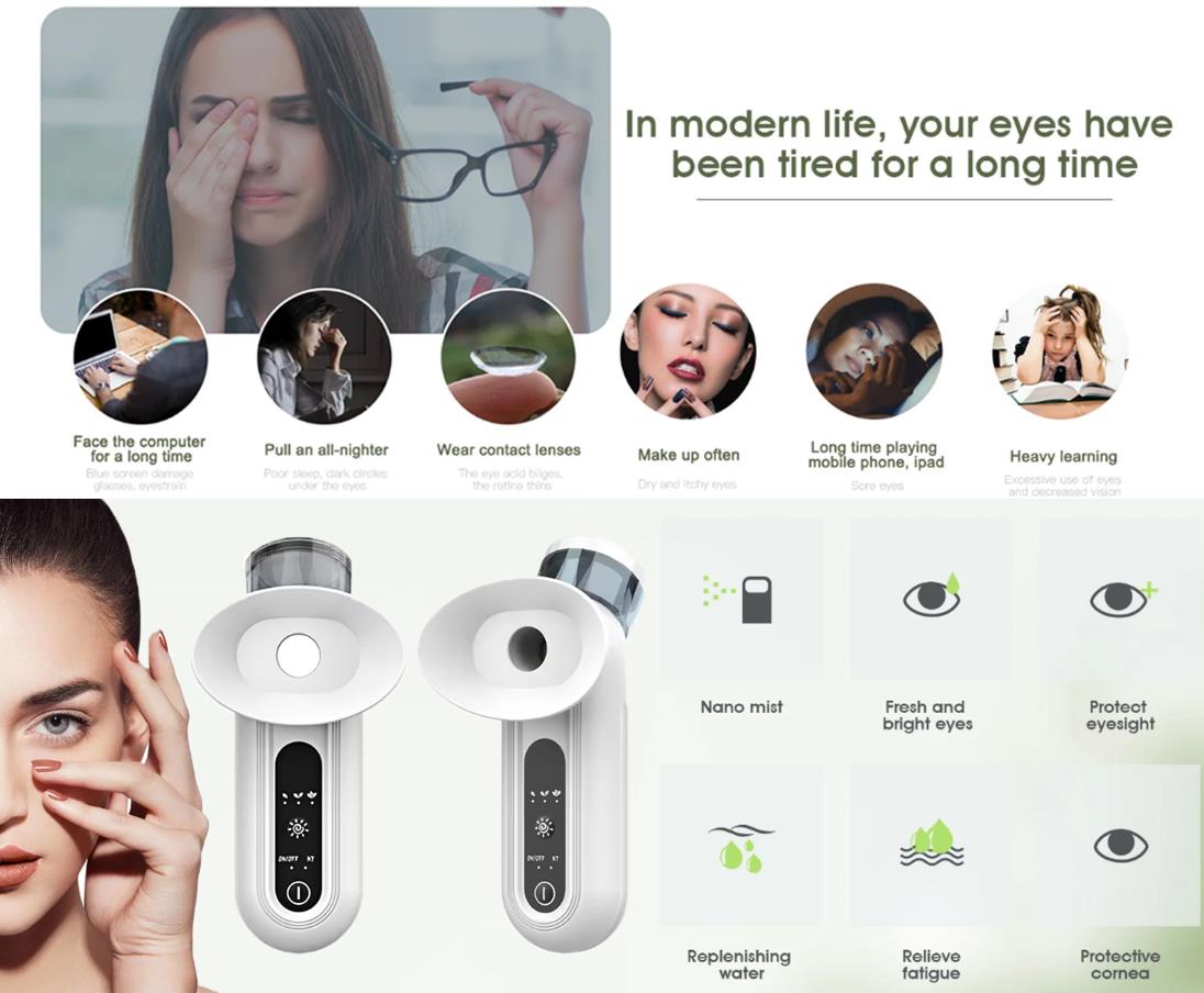 Portable Eye Mist Steamer for Dry Eye Relief, Eye Treatment, Portable ...