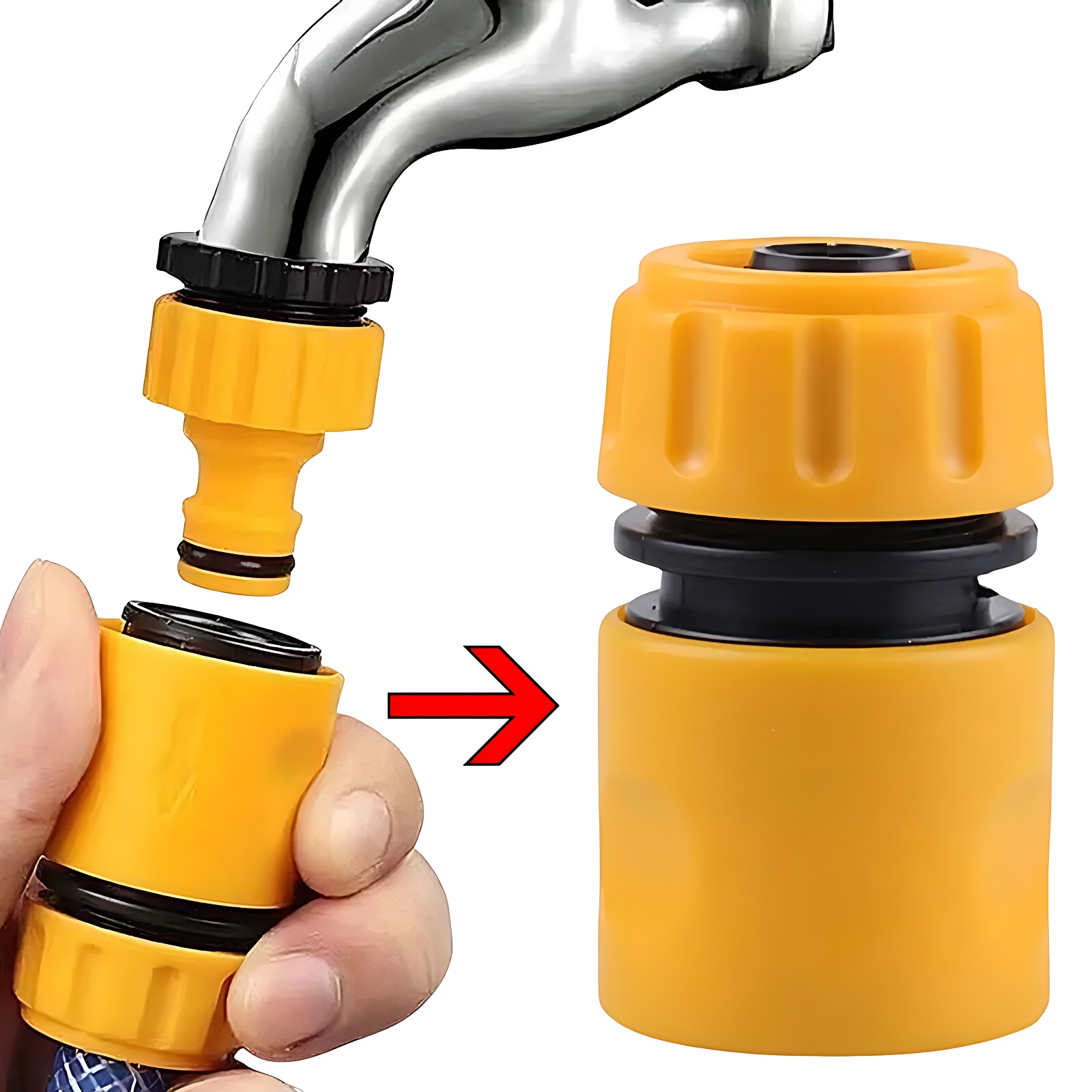 1/2" Quick Hose Connector Garden Irrigation Hose Connector Garden ...