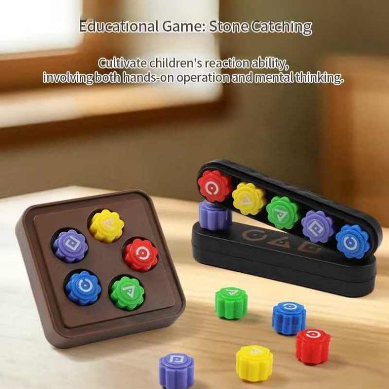 Nostalgic primary school toy set family reunion couple stone grabbing ...