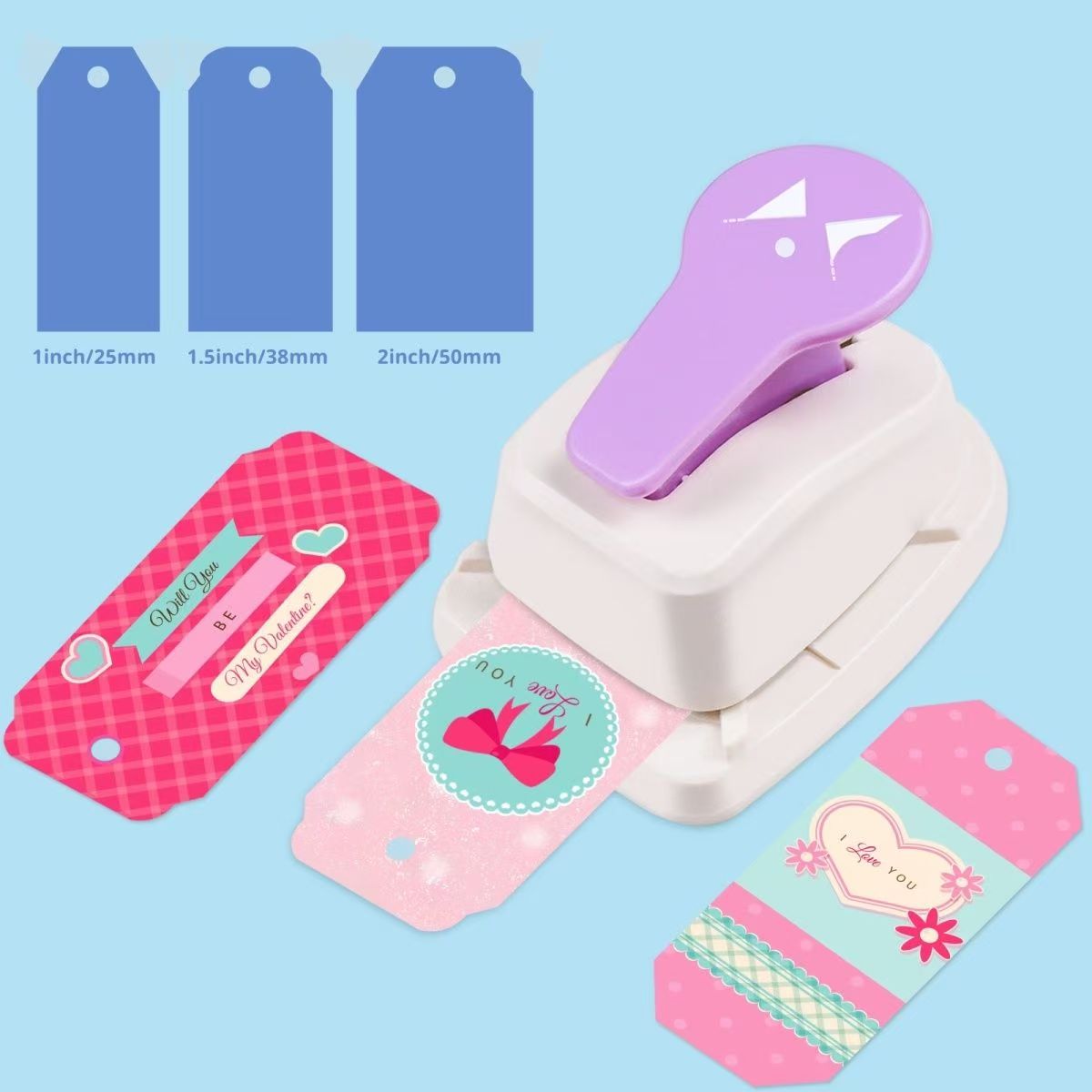 3-in-1 Puncher Clothing Tag Puncher Straight Gift Tag Paper Punches DIY ...