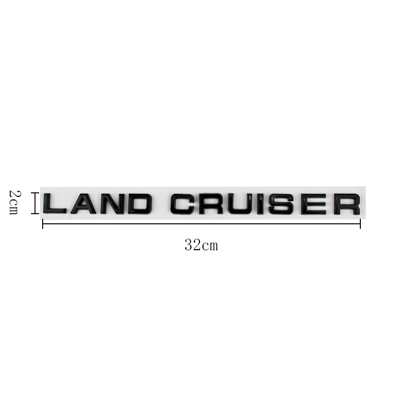 New 3D ABS Land Cruiser Letter Logo Sticker Emblem Badge Rear trunk ...