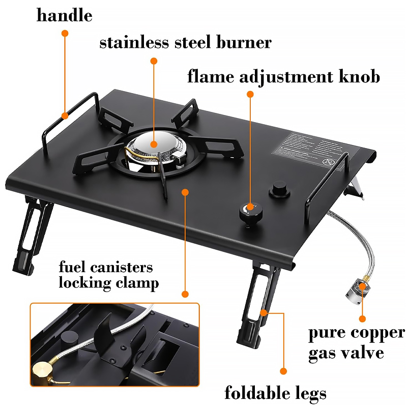⚡️Ready stock⚡️Camping IGT Stove 4000W Stainless Steel Portable Gas Stove IGT Modular Outdoor ...