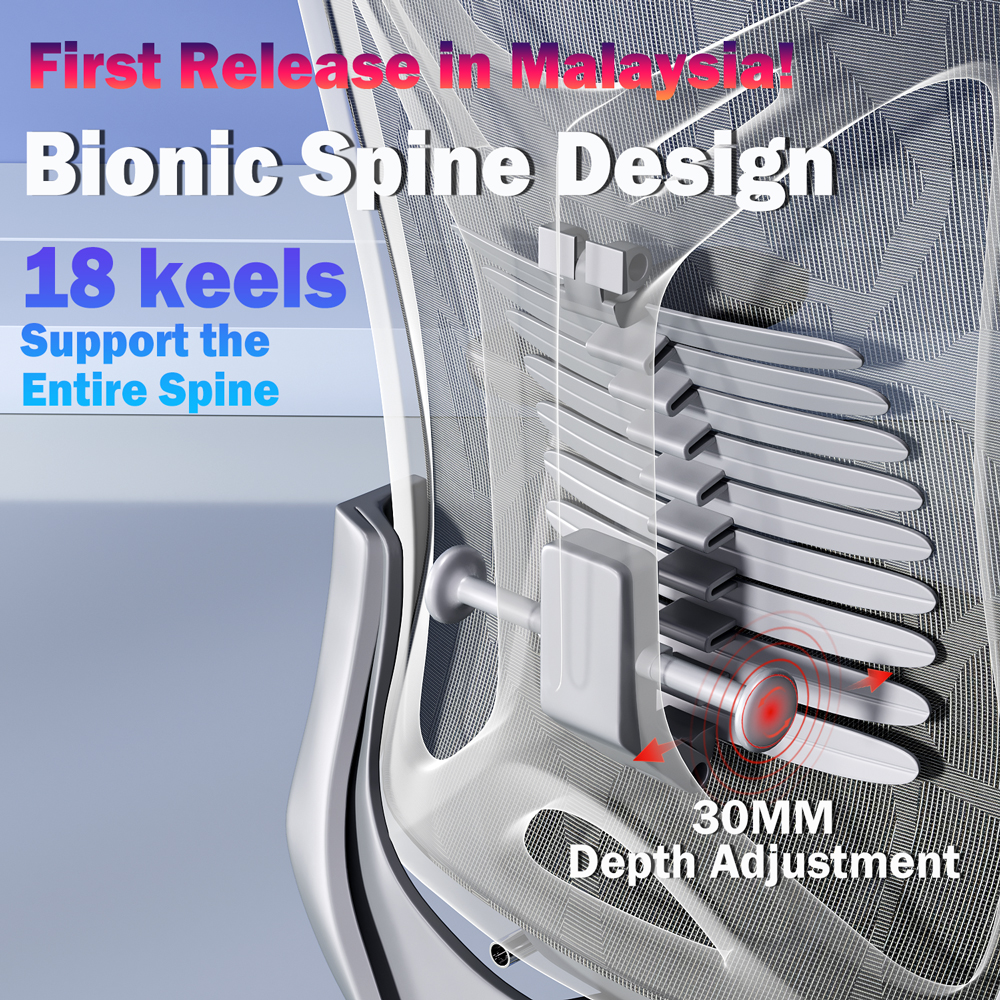 AVATA Bionics Series B21 Ergonomic Office Chair Gaming Chair Kerusi Office-5 Years Warranty ...