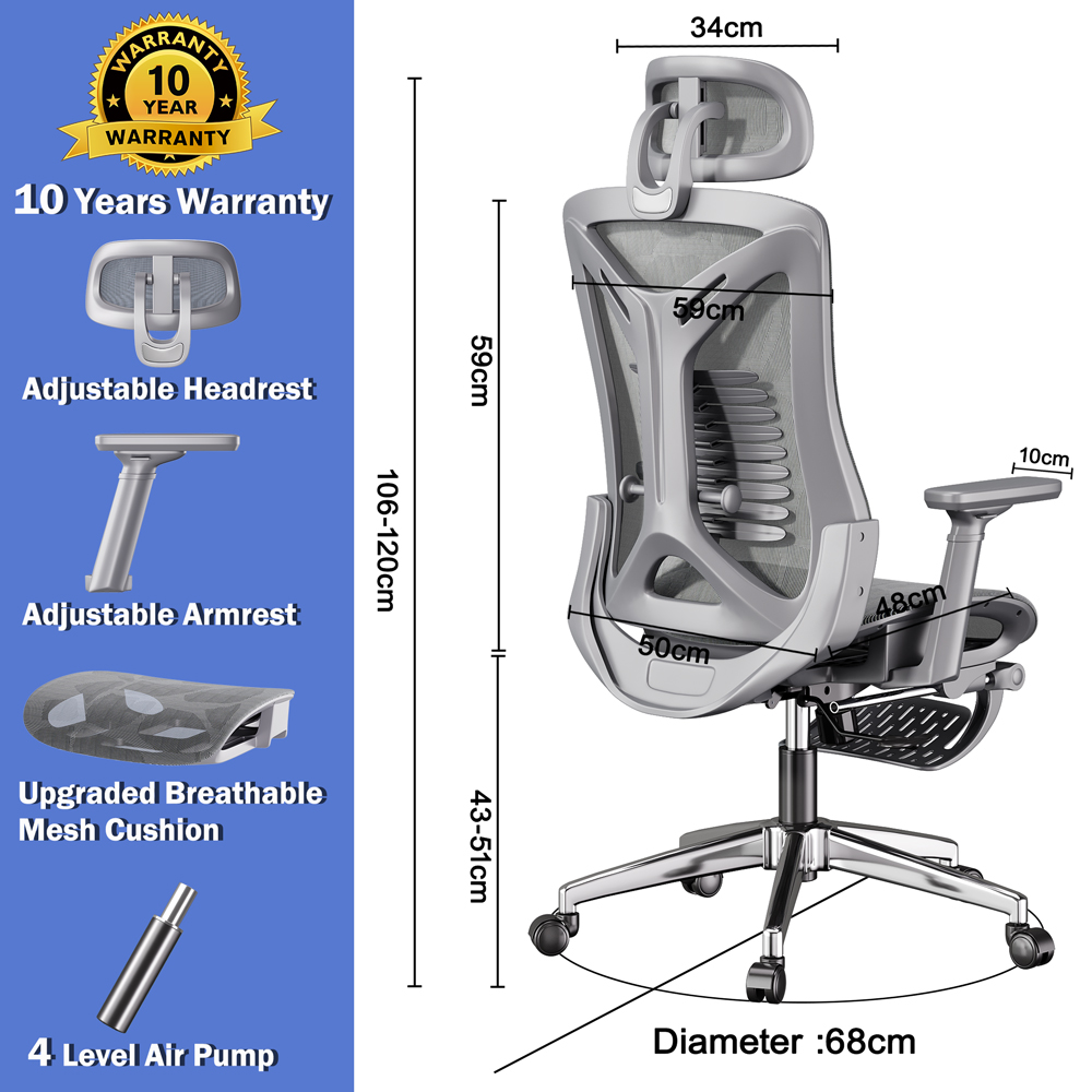 AVATA Bionics Series B21 Ergonomic Office Chair Gaming Chair Kerusi ...