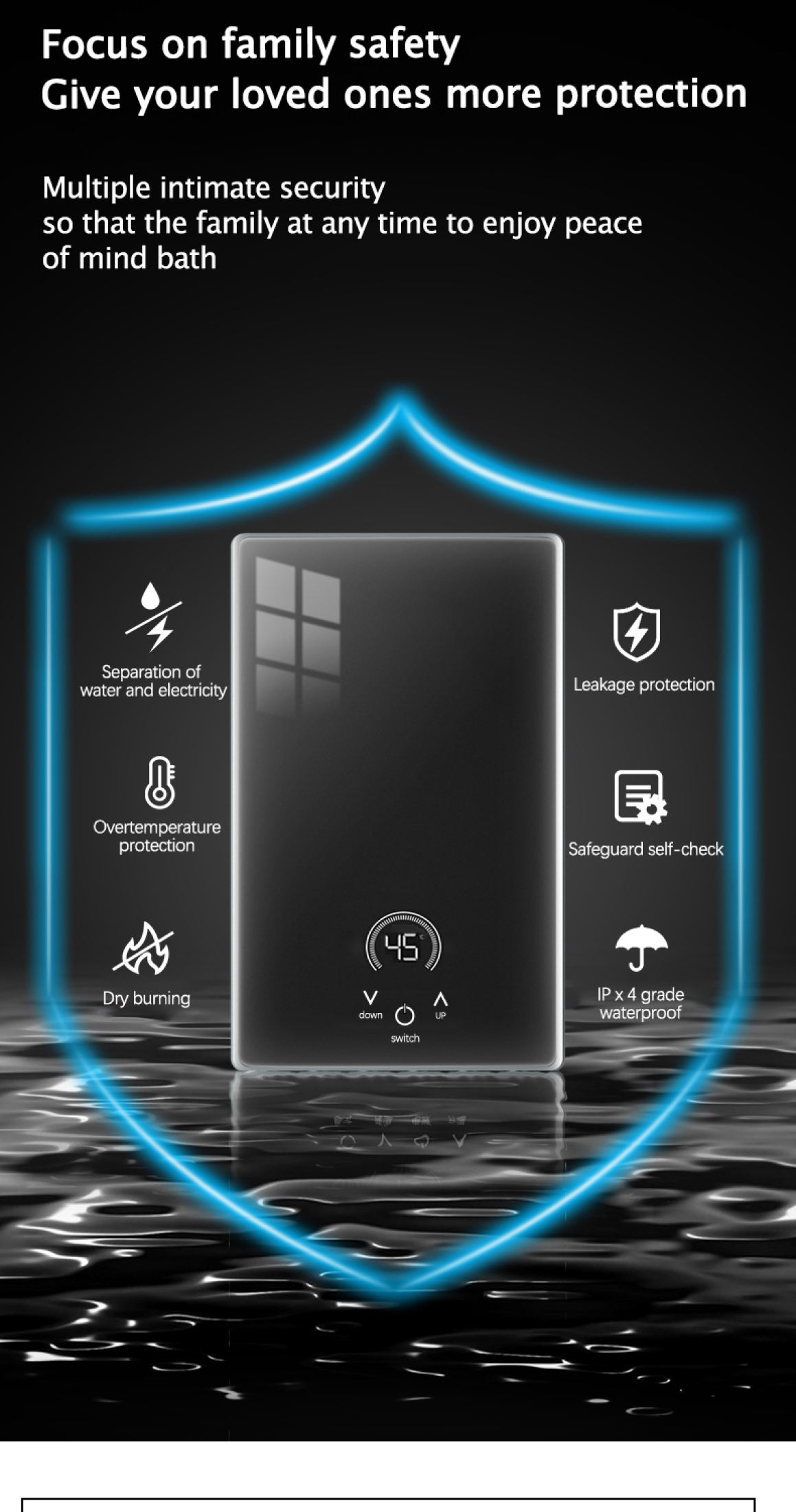 Pemanas Air Elektrik Pam Air Rumah Mod Senyap Kalis Air Instant ...