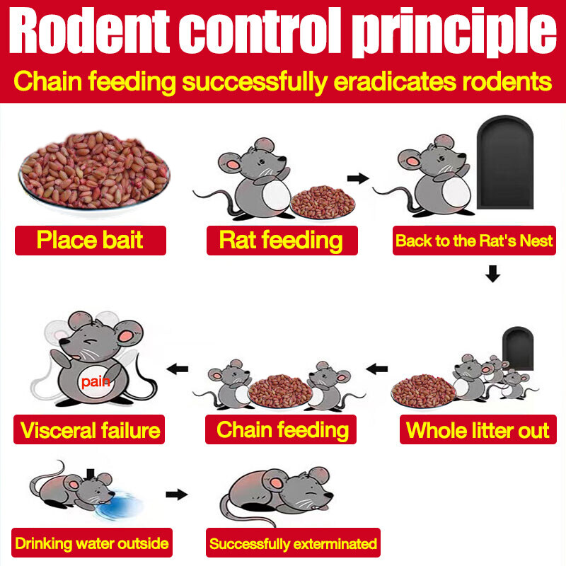 Rats all dead overnight 100g Rodent-proofing effect lasts up to 12 ...