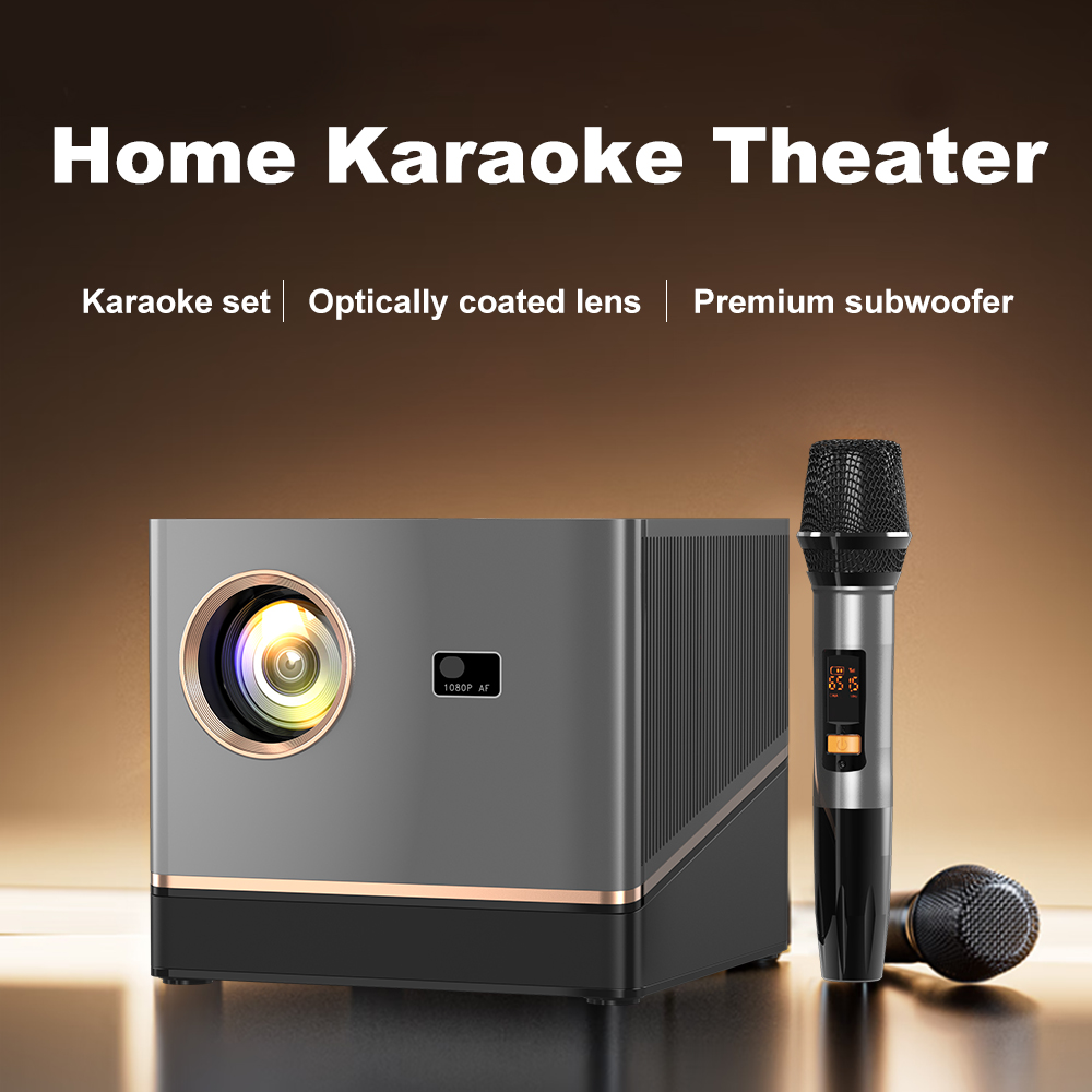Konka/康佳 karaoke projector autofocus 1080P 4K projection portable dual ...