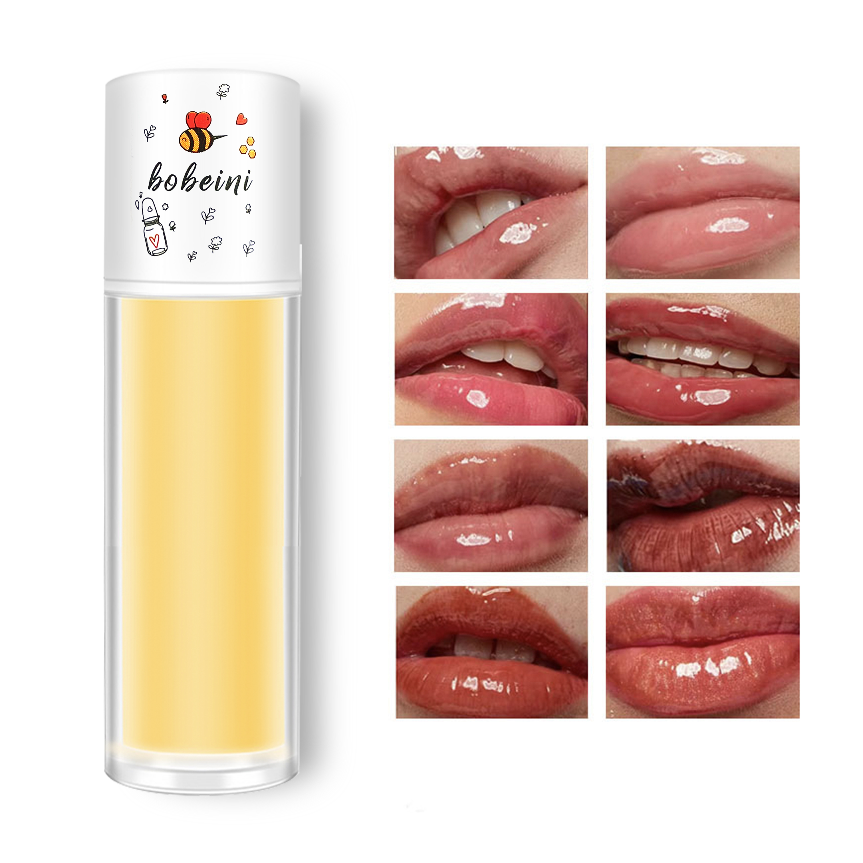Honey Lip Oil Repairs Dry Lips Glass Gloss Lip Care Lip Balm ...