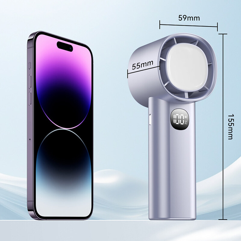2025 Handheld Fan Mini Fan 5000mAh Multi-level Wind Power Lighting ...