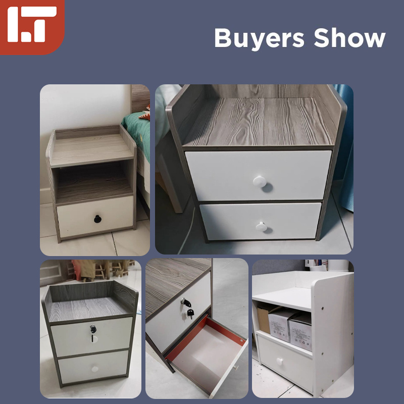 Bedside Table with Drawer Side Table With Locker Meja Tepi Katil Meja ...