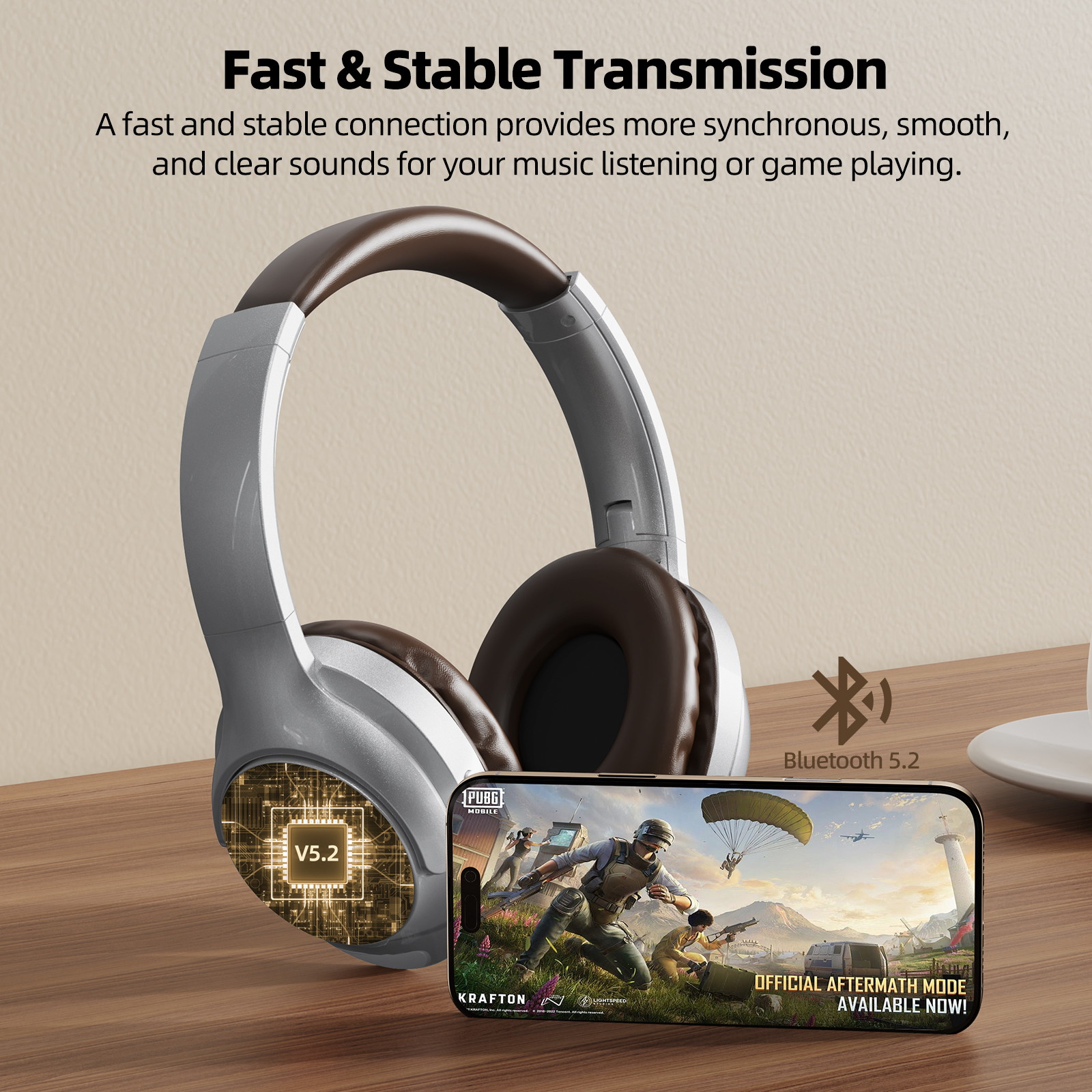 GOOJODOQ Fon Kepala Bluetooth Wayarles & Berwayar Fon Kepala Boleh ...