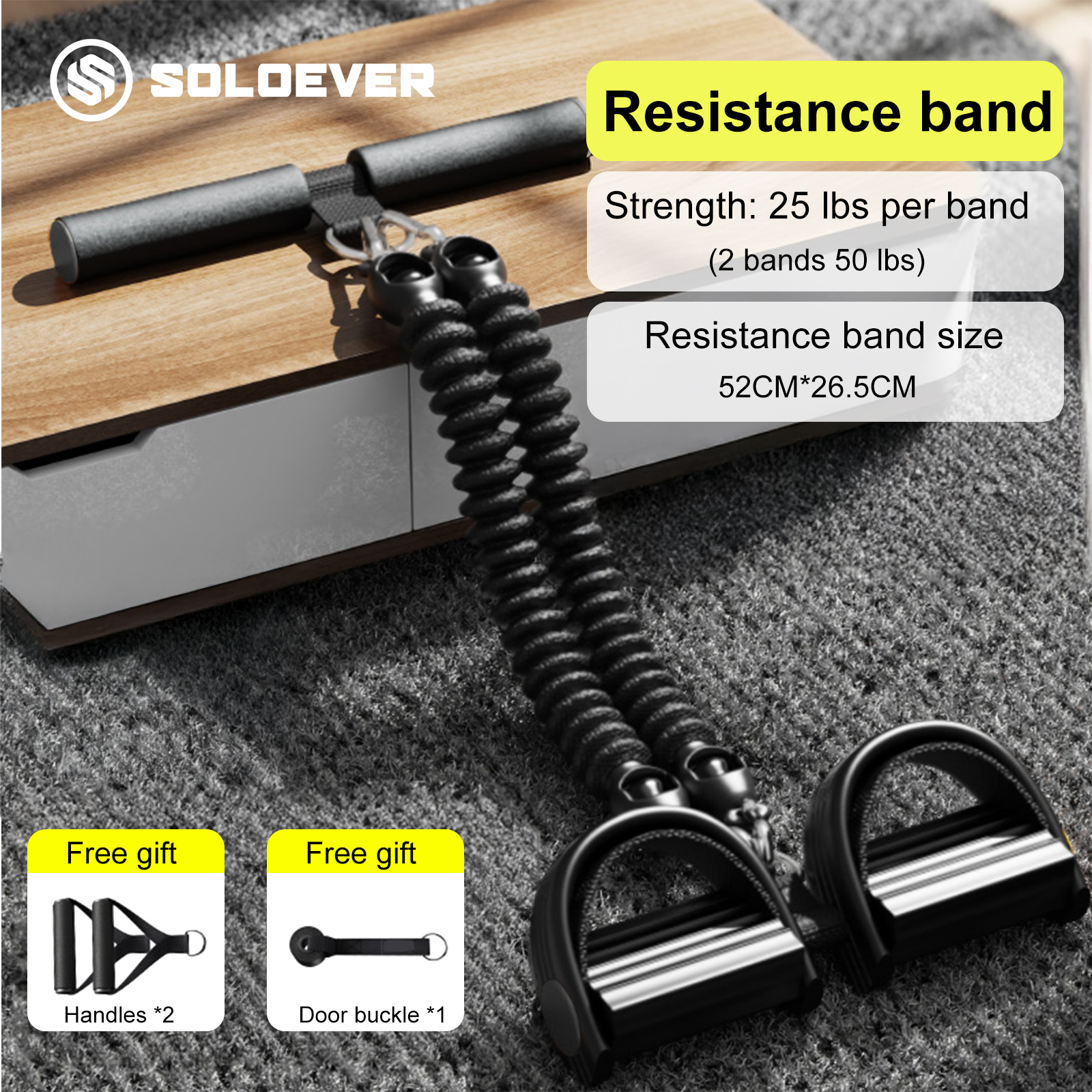 SOLOEVER Multifunctional pedal puller fitness slim belly male yoga ...