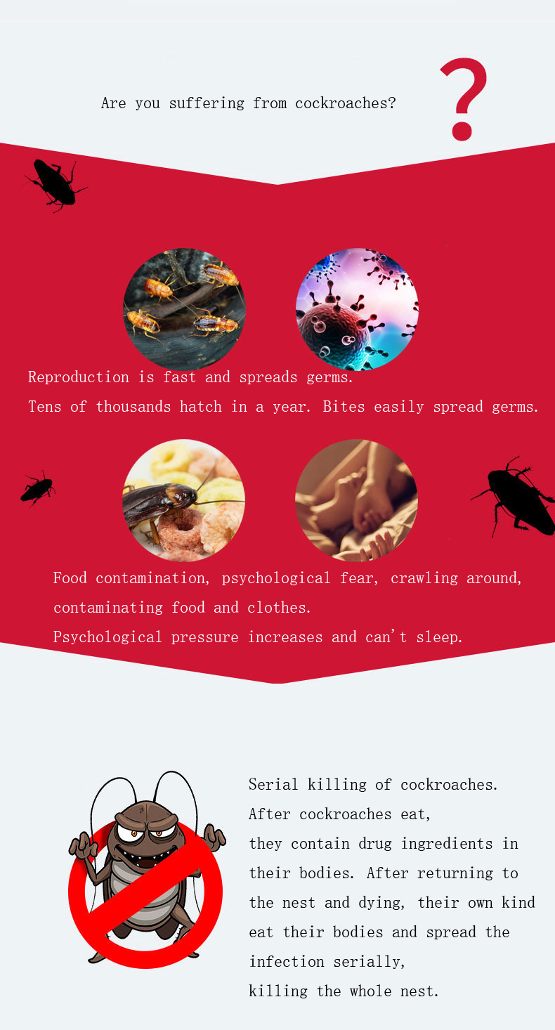 Cockroach Medicine Special Effect Strong Whole Nest End Insect Eggs Double Kill Anti-Kill ...