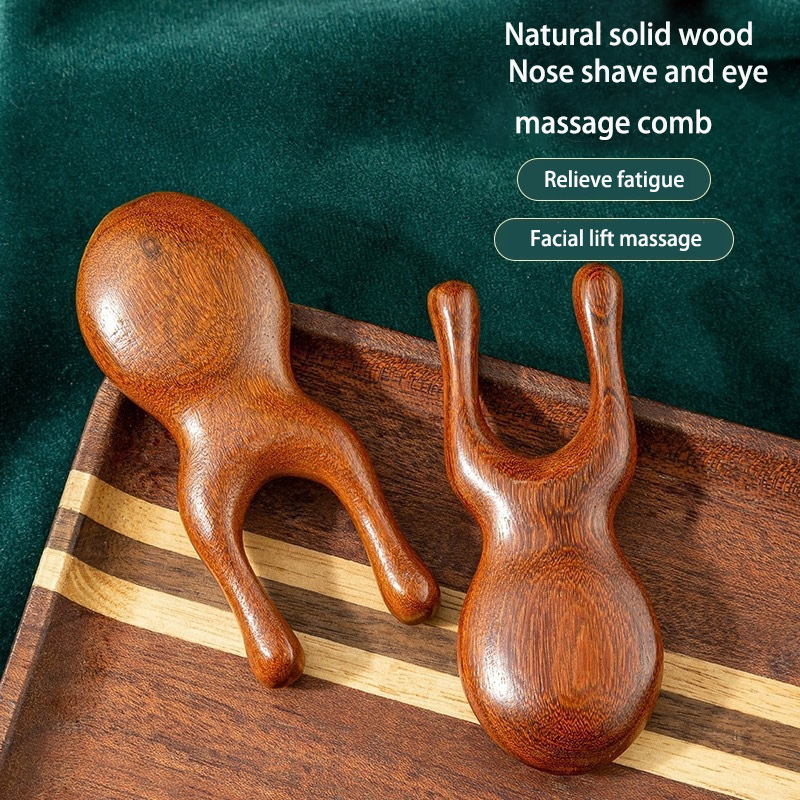 Sandalwood Massage Around Eyes Small Frog Comb Rubbing Ears Handy Tool ...