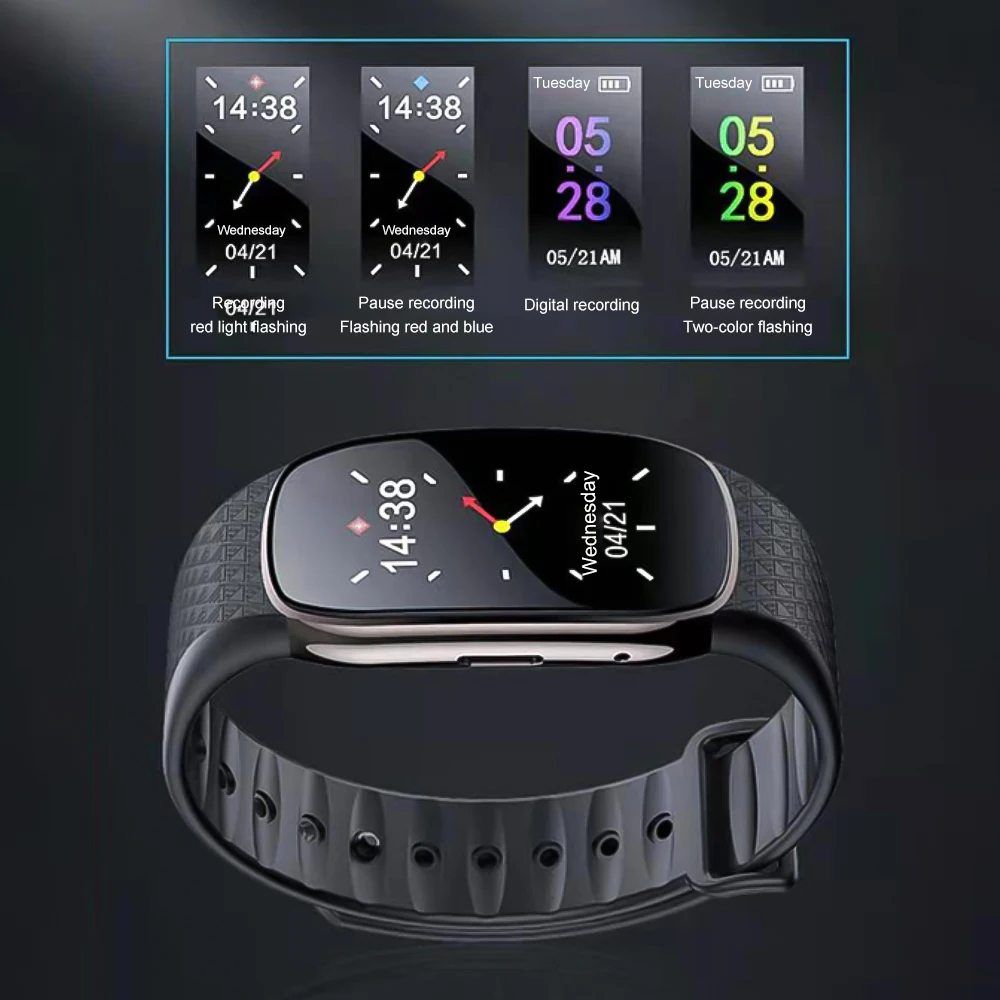 Digital Voice Recorder Watch Smart One Key Recording 64GB Recorder ...