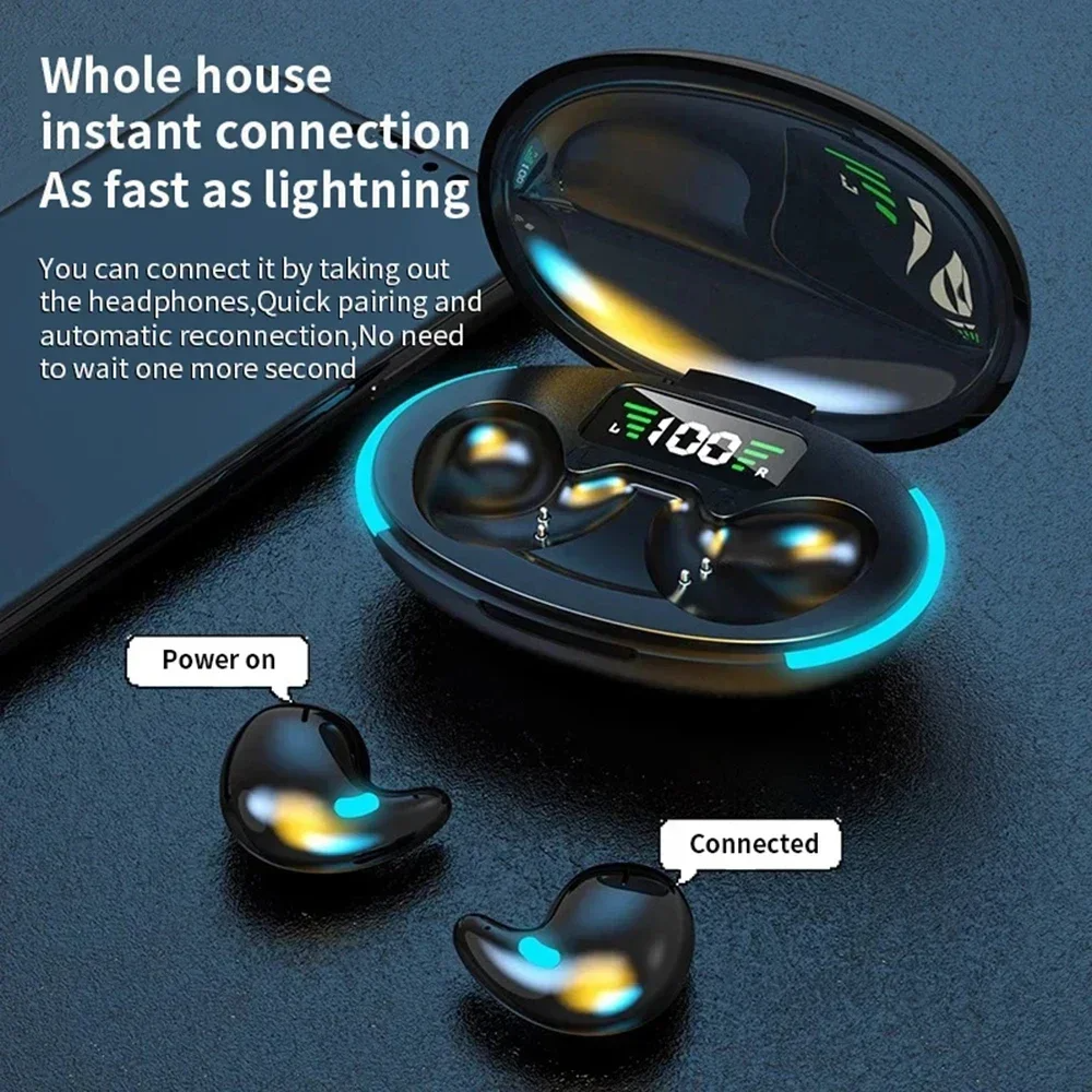 X55 Earbuds Mini Waterproof Wireless Bluetooth 5.3 Headphones Noise ...