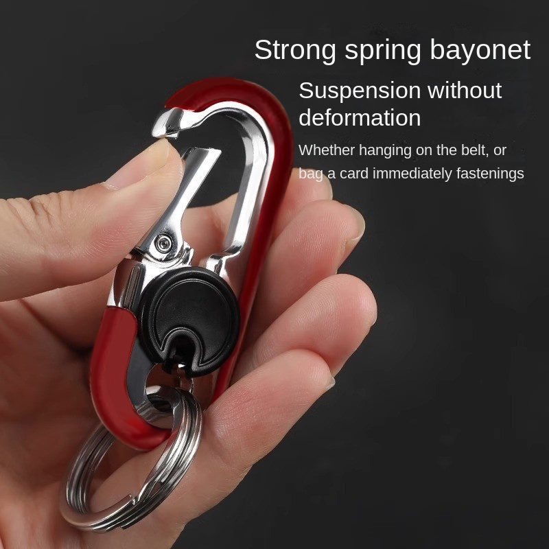 Car Keychain Creative Key Holder Men Fashion Camping Climbing Metal Key ...