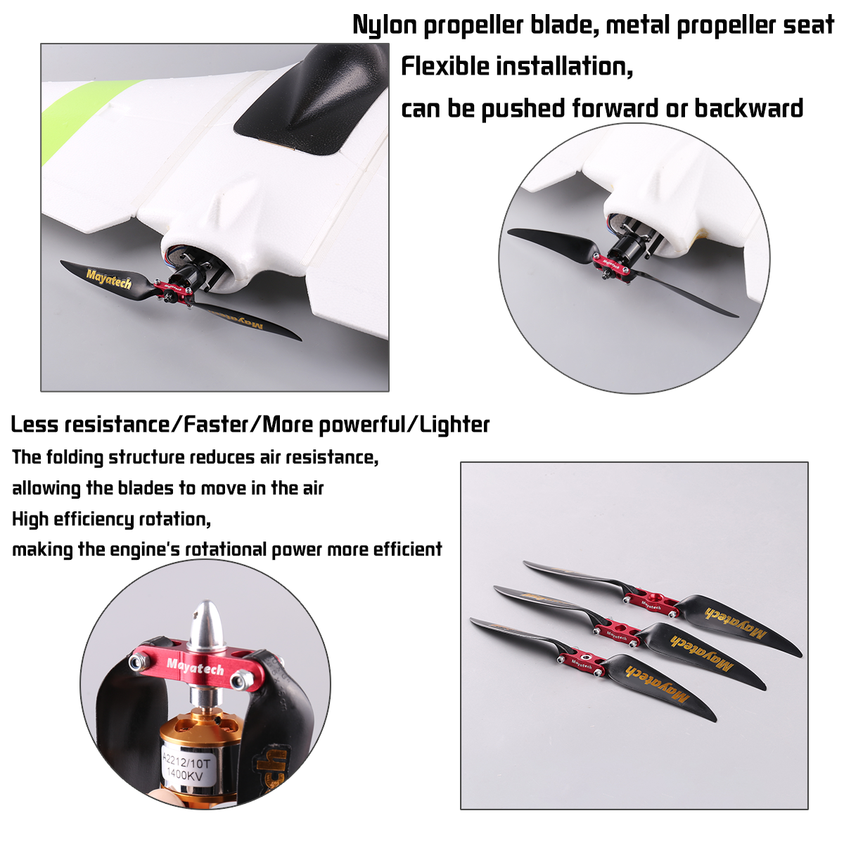 Mayatech 6MM Package for sale model aircraft metal folding propeller ...