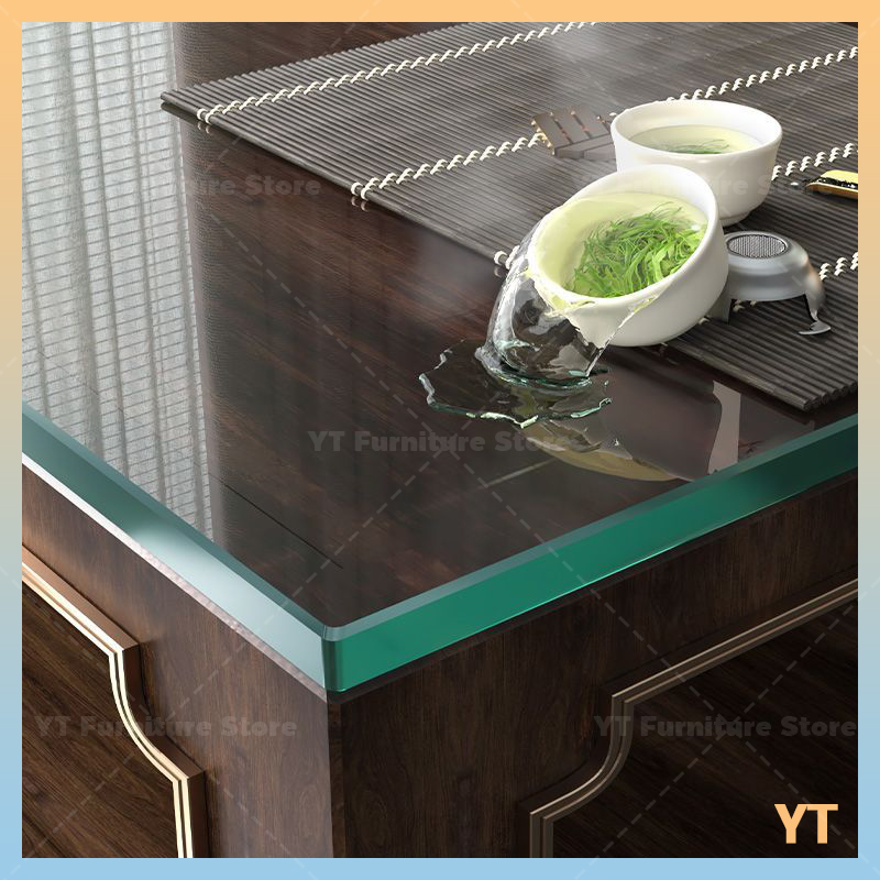(Regular sizes) Tempered glass custom desktop tablecloths table mats ...
