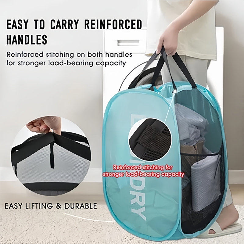 Foldable Laundry Basket Storage Box Waterproof Large Bag Dirty Clothes ...