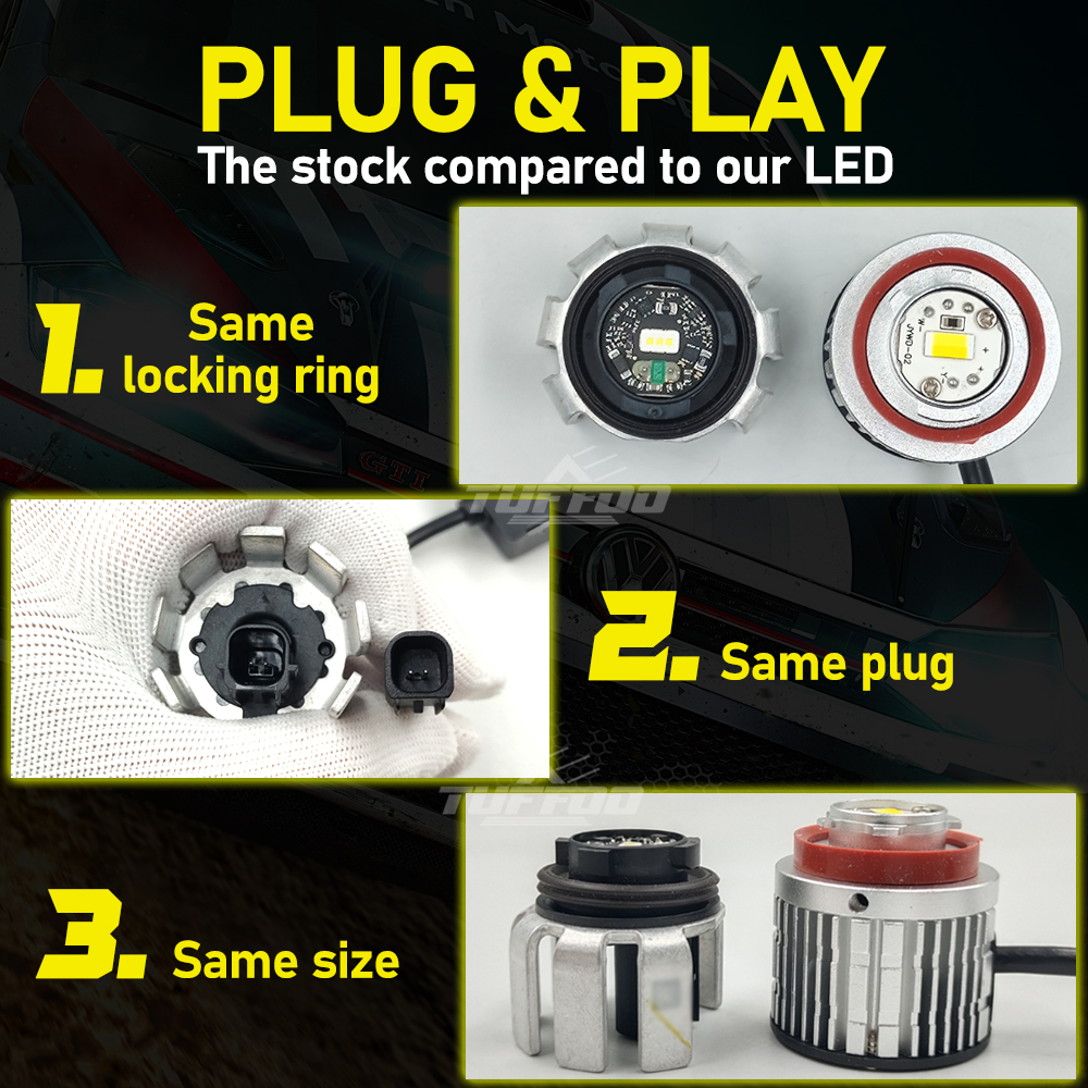 TUFFOO 1Pair L1B LED Fog Light Bulb For Toyota Innova Zenix/HyCross ...