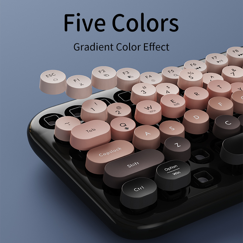 HOCO Zen Bluetooth & USB Wireless Keyboards Dual Mode Connection ...