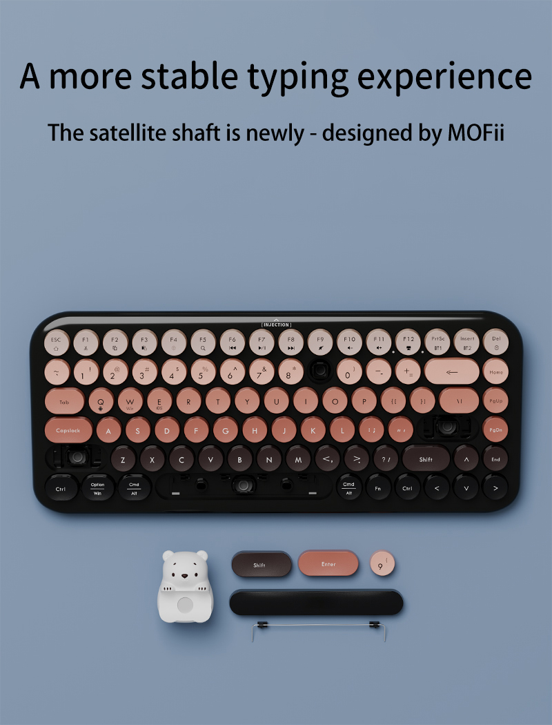 HOCO Zen Bluetooth & USB Wireless Keyboards Dual Mode Connection ...