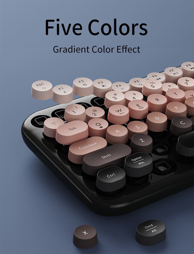 HOCO Zen Bluetooth & USB Wireless Keyboards Dual Mode Connection ...