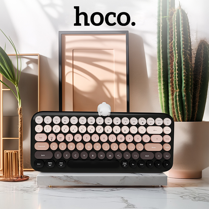 HOCO Zen Bluetooth & USB Wireless Keyboards Dual Mode Connection ...