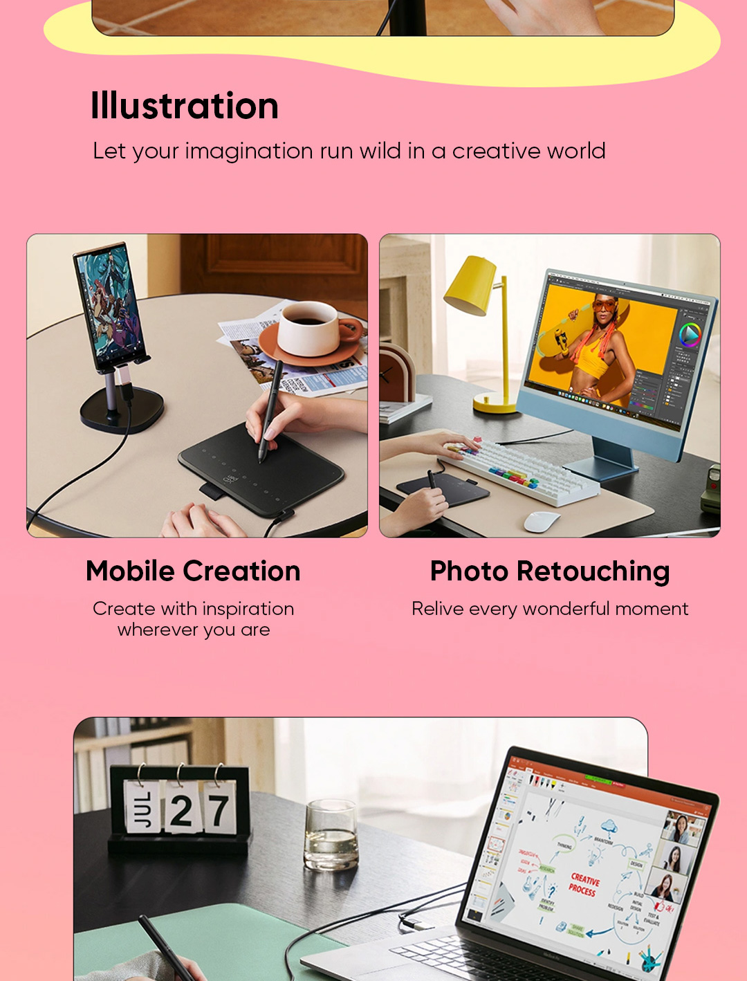 XPPen Deco 640 Pen Tablet Graphics Drawing Tablet Digital Drawing Pad ...