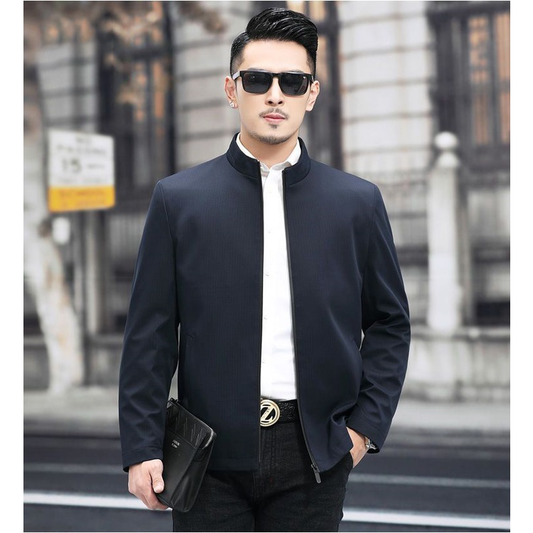 ZITY (Buy 1 Take 1)Jaket Lelaki Newest Solid Business Men's Jacket Men Zip Up Jacket | Shopee ...