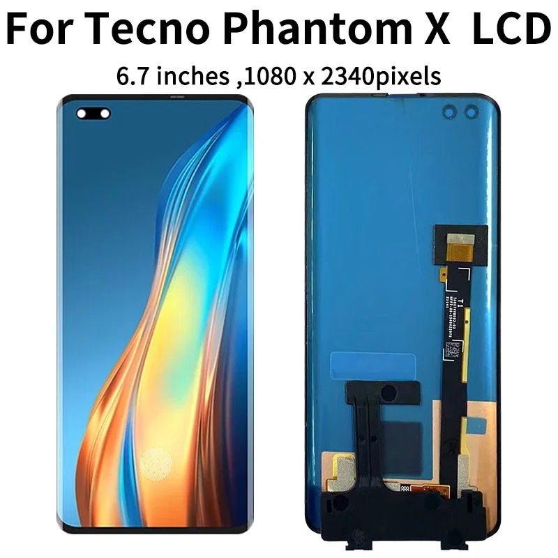 For Tecno Phantom X AC8 LCD Display Touch Screen Digitizer Assembly ...