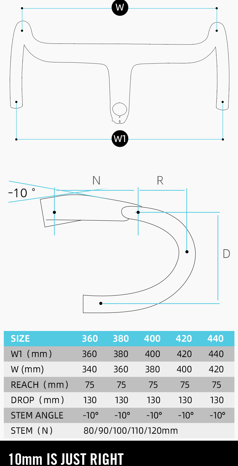 LEXON VERO Super Light Integrated Carbon Road Handlebars Full Inner ...