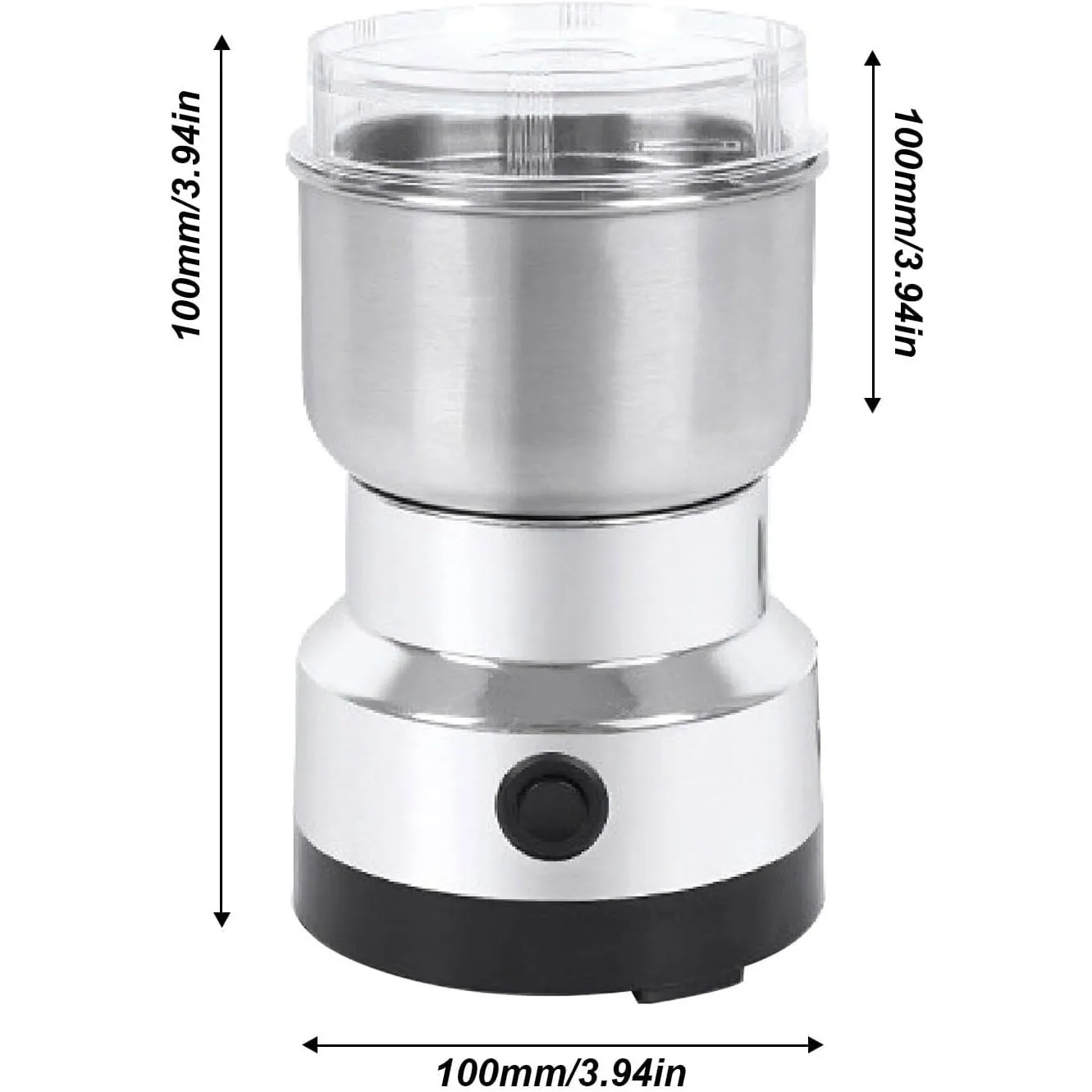 Coffee Bean Grinder Spice Pepper Grinder 4-Blade Mini Electric Grinder ...