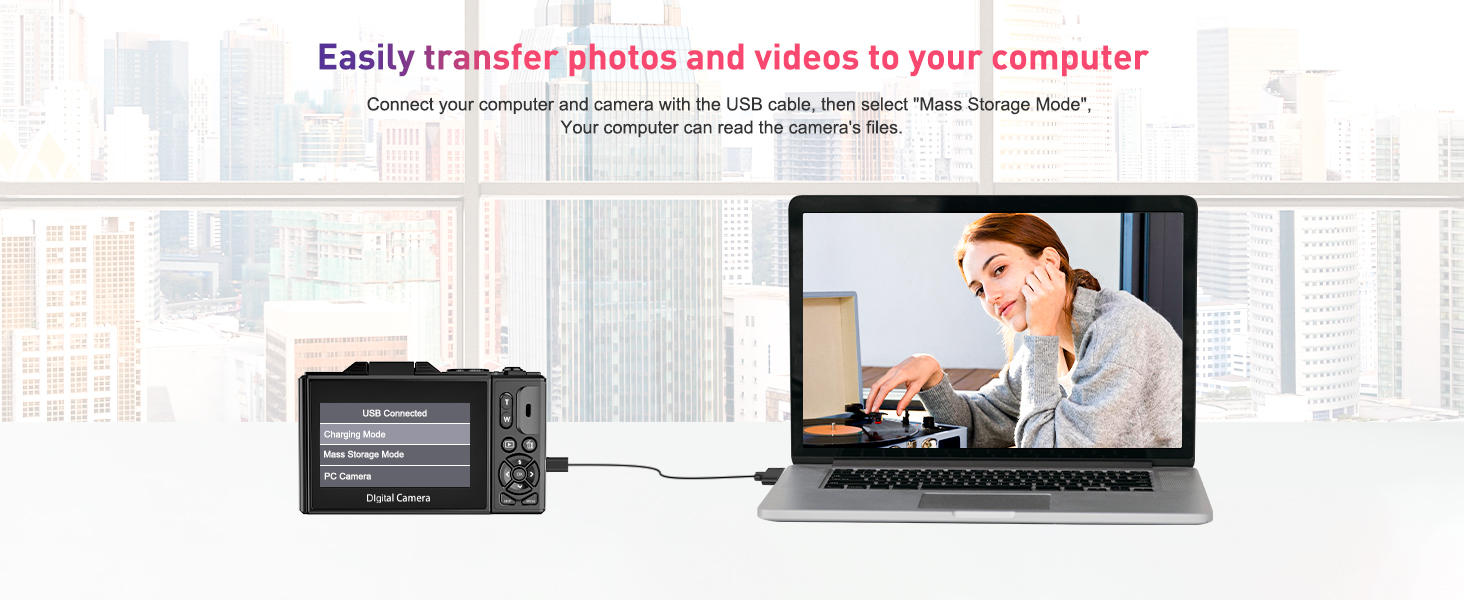 VETEK 8 Digital Camera 64MP 4K Vlogging Camera 3.0 Flip Screen 18X ...