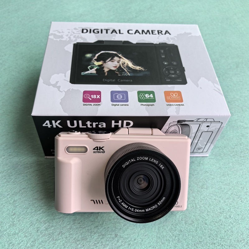 VETEK 8 Digital Camera 64MP 4K Vlogging Camera 3.0 Flip Screen 18X ...