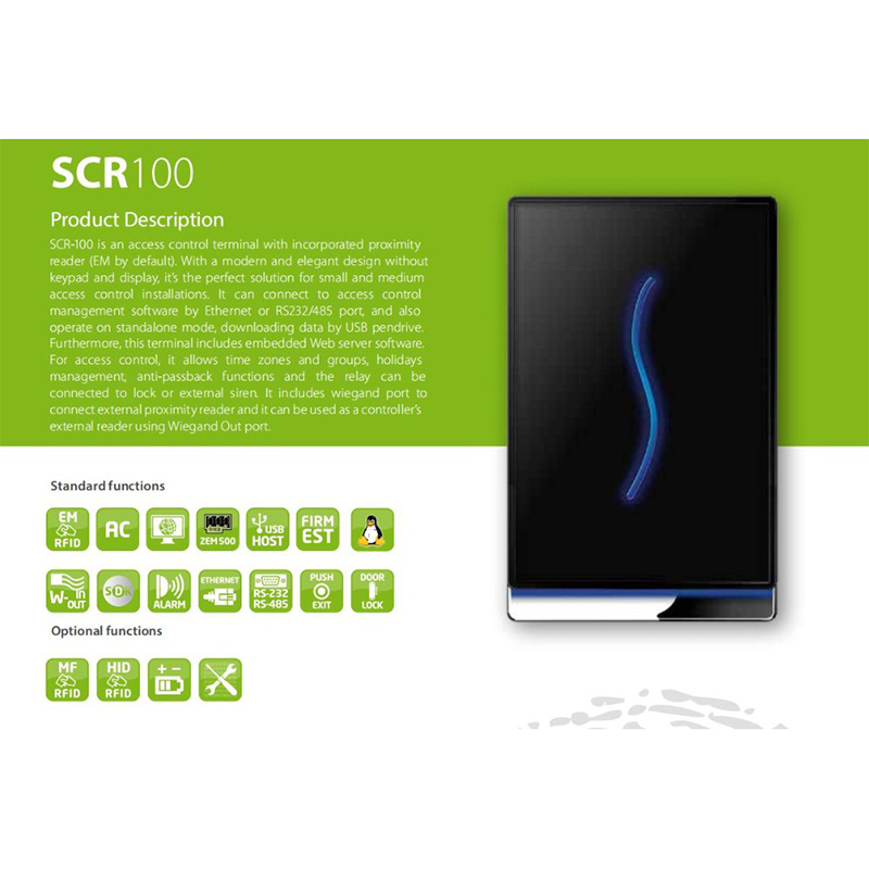 125khz RFID Card Access Control Time Attendance TCP/IP RFID Card Access Controller Smart Wiegand ...