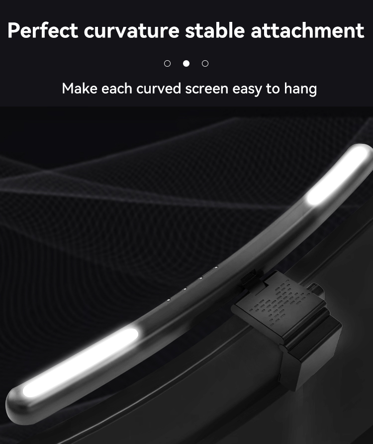 5 Colors Dimmable Monitor Light Bar RGB Lampu Monitor Curved Led Desk ...